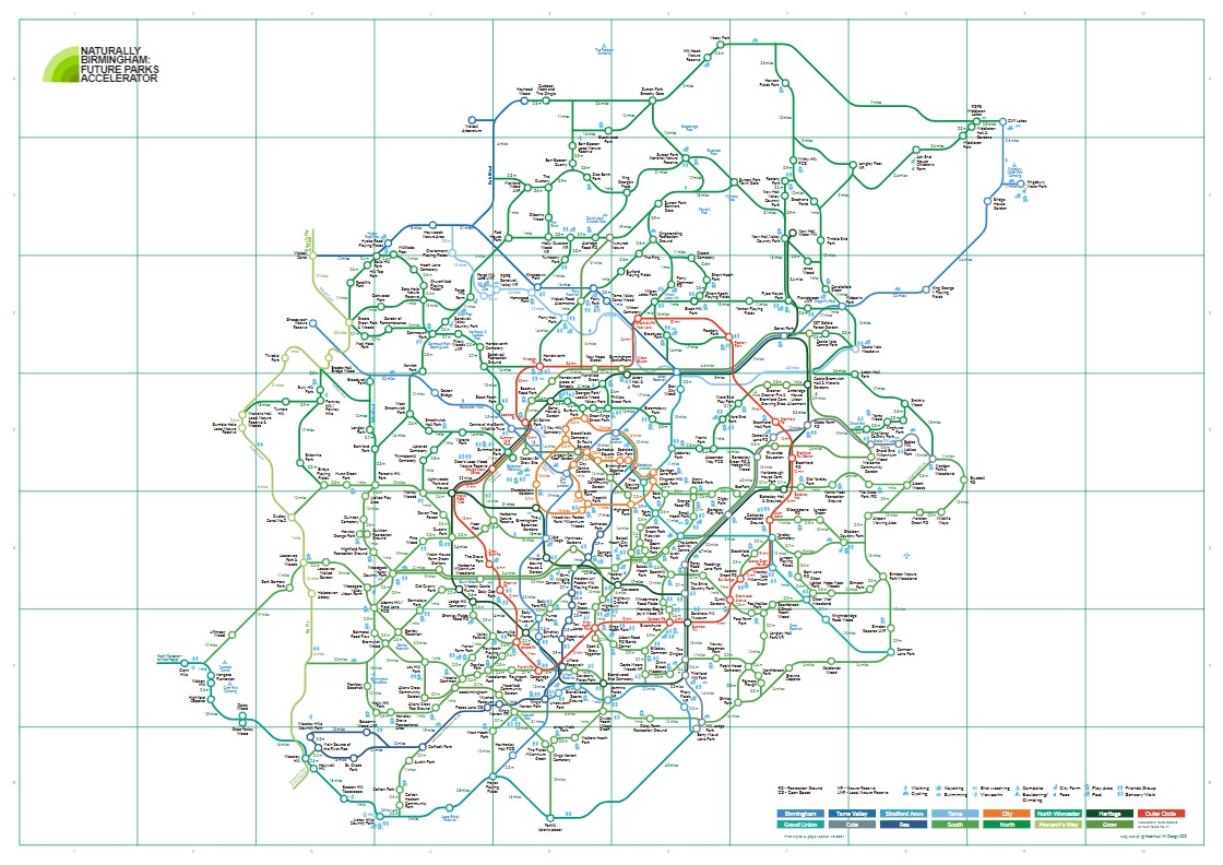 Birmingham’s Greenground Map – Naturally Birmingham Future Parks Project