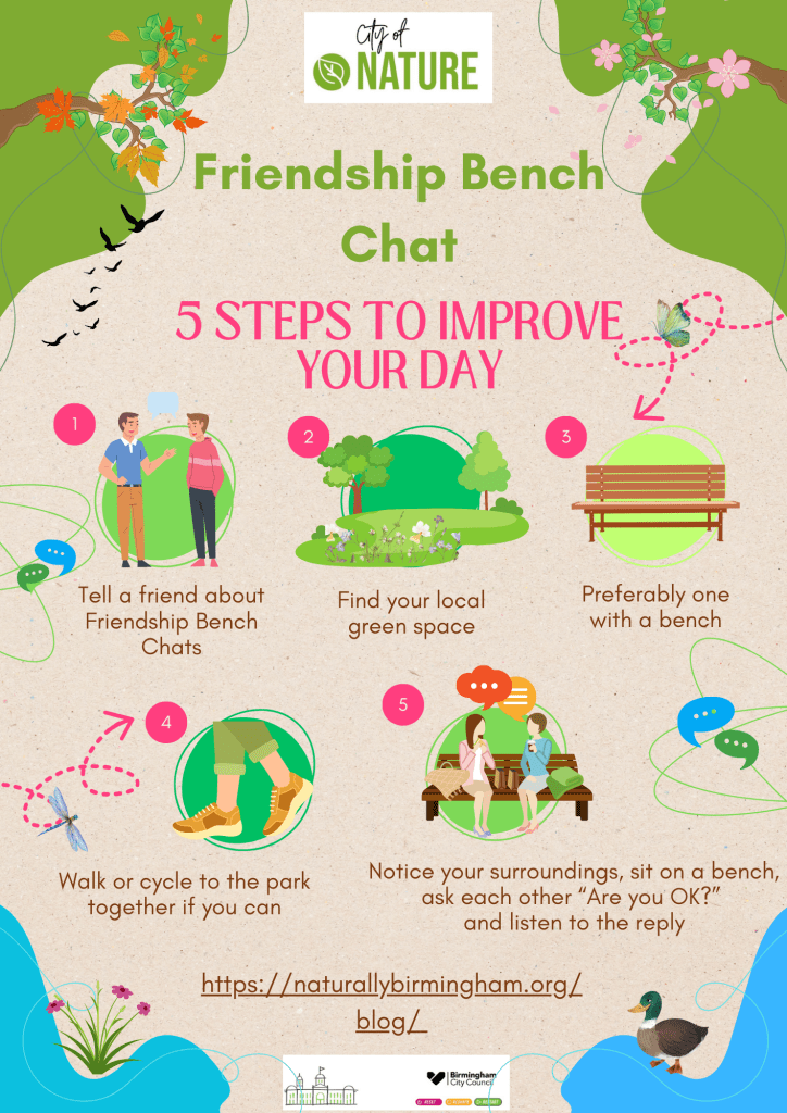 Friendship Bench Chat – Naturally Birmingham Future Parks Project